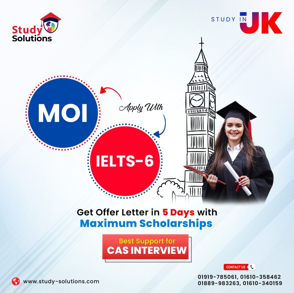 MOI or IELTS-6 দিয়ে UK-তে সর্বোচ্চ 𝗦𝗰𝗵𝗼𝗹𝗮𝗿𝘀𝗵𝗶𝗽-সহ ৫ দিনে Guaranteed Offer Letter !! - Study ...